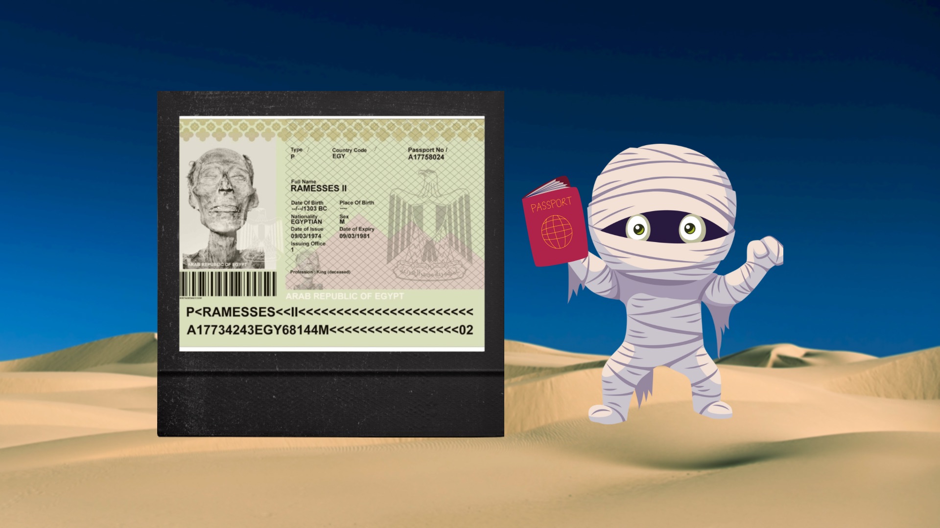 The Pharaoh for whom a Passport Was Issued in 1974: II. Ramses - OkButWhy